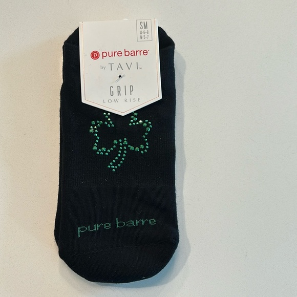 Pure Barre | Accessories | Low Rise Lucky Grip Socks Sparkly | Poshmark